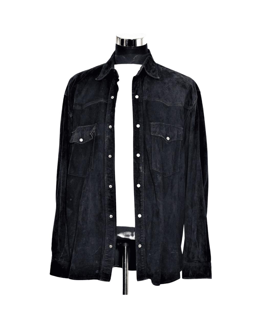 Camisa de Gamuza Azul - El Mall de Diogenes